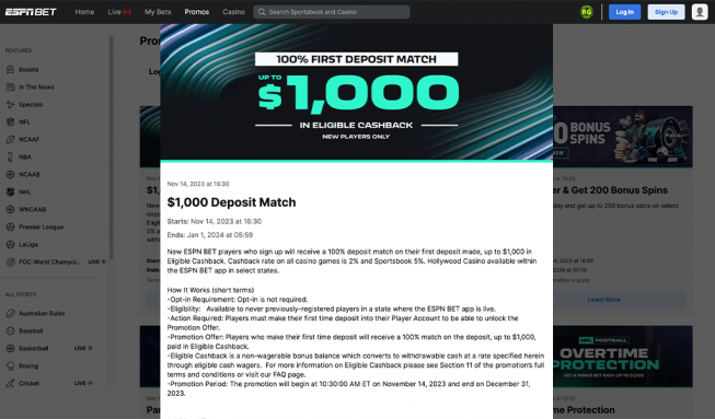 ESPN Bet Sportsbook Review 2026 | MyTopSportsbooks